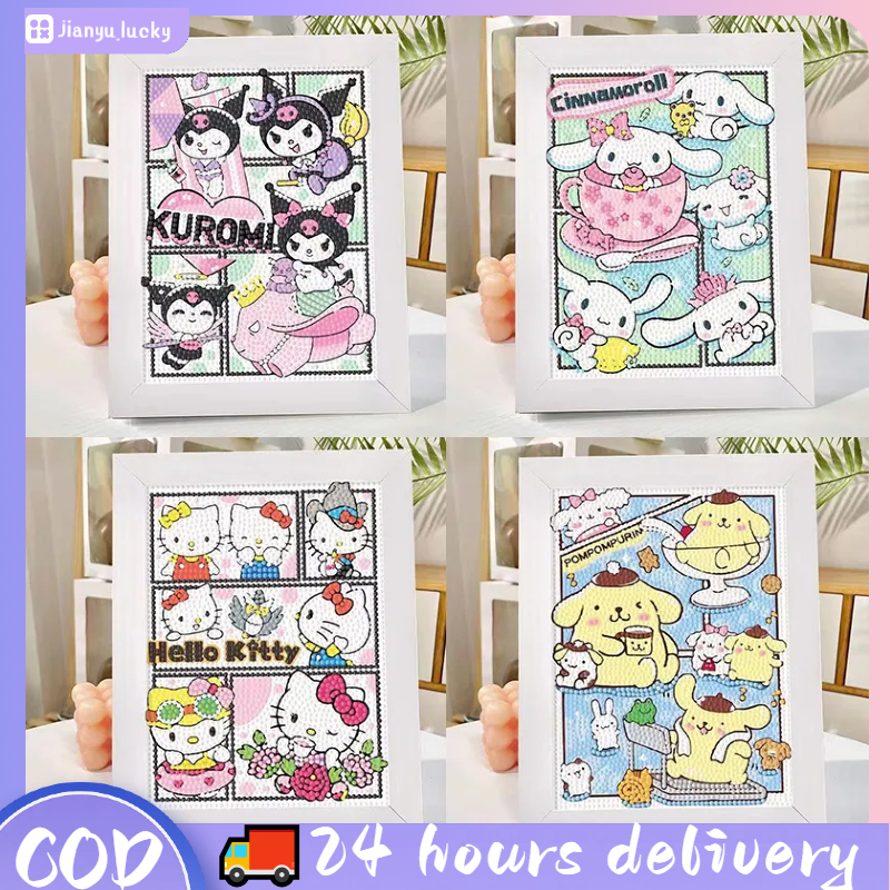 Kuromi Diamond Painting Sanrio Sticker Frame Children Cartoon Home ...