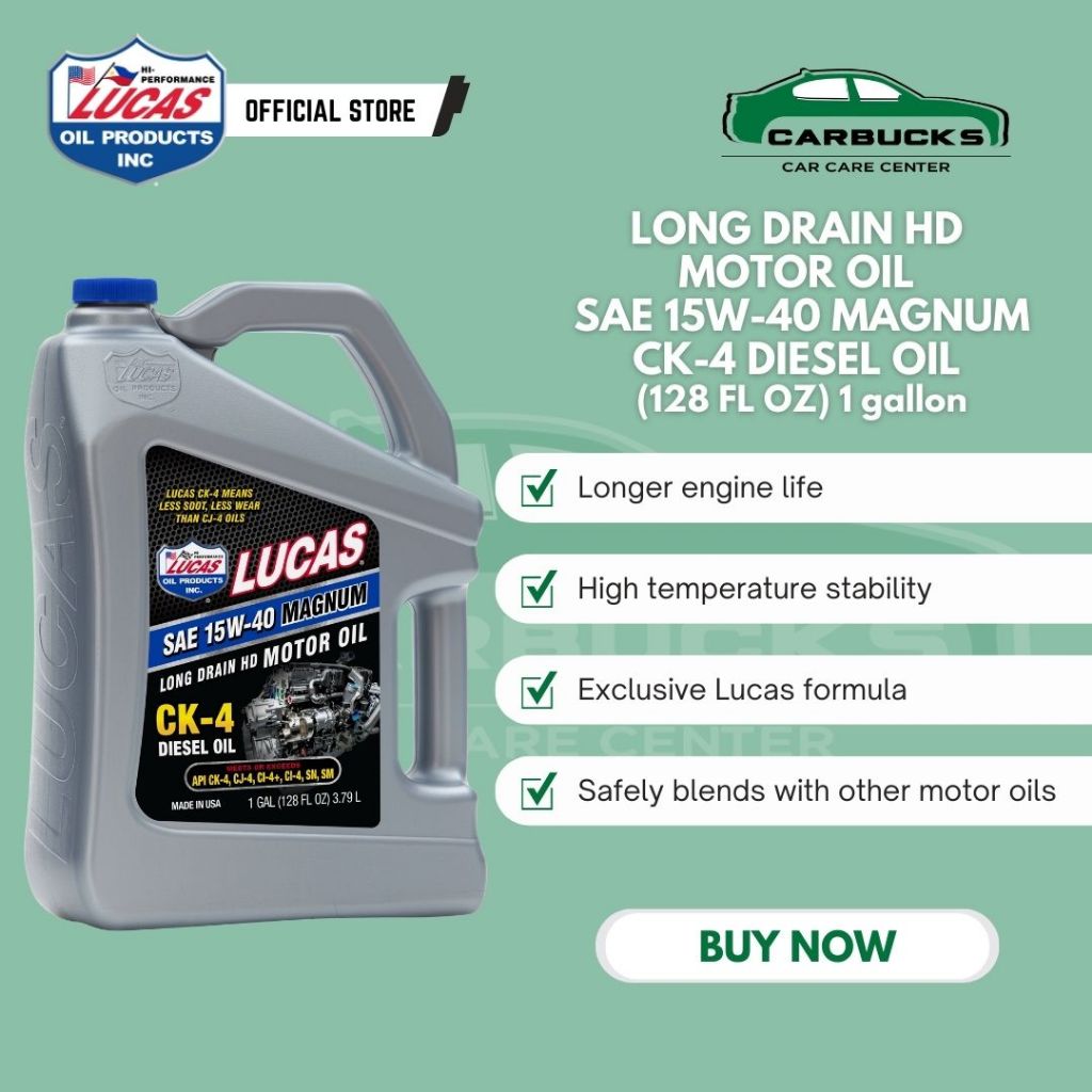 [10287] Lucas SAE 15W-40 Magnum CK-4 Diesel Oil | Shopee Philippines