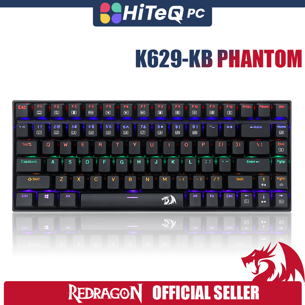 HiteqPC | Redragon Phantom K629-KB Wired Mechanical Keyboard (Blue ...