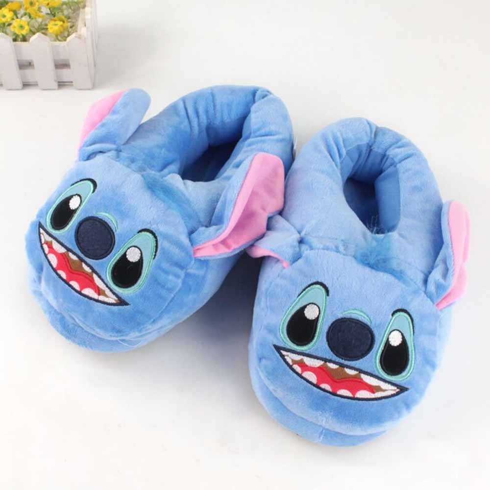 Lilo & Stitch Anime Figure Stitch Slippers Plush Cartoon Cosplay ...