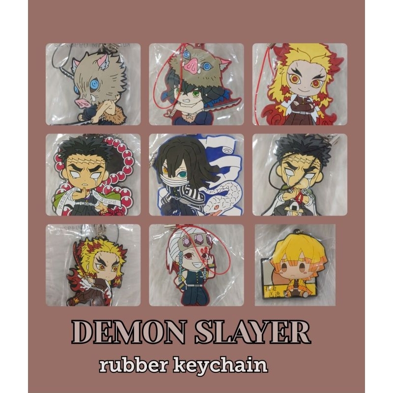 DEMON SLAYER RUBBER KEYCHAIN | Shopee Philippines