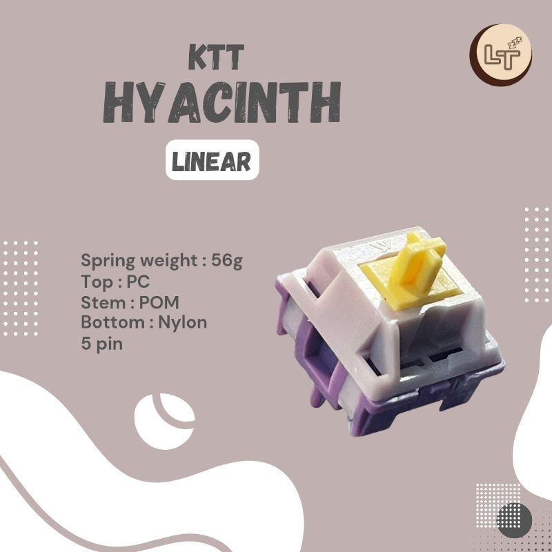 KTT Hyacinth switch 10 pcs (stock / lubed / lubed and filmed) | Shopee Philippines