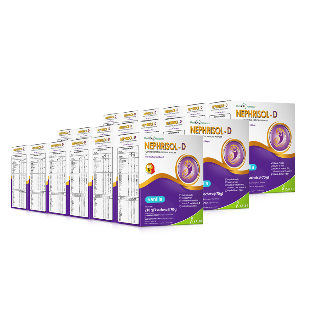 Nephrisol D Vanilla Low GI 210 grams High Protein Milk 18 x 210 grams ...