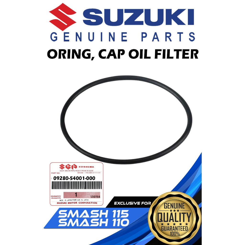 SUZUKI GENUINE ORING, CAP OIL FILTER FOR SMASH 115/SMASH 110 / RAIDER ...
