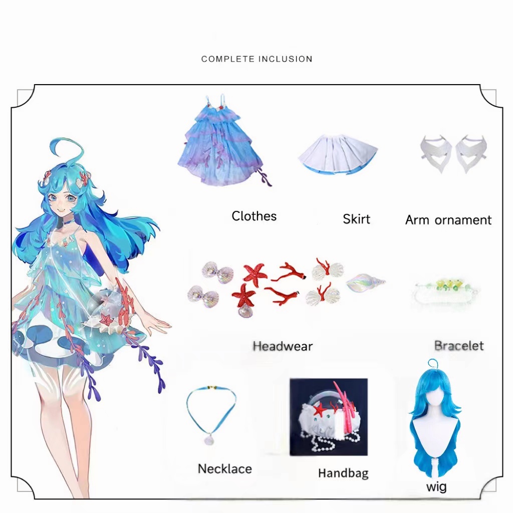 Dolia Cosplay Game Honor of Kings Costume Uniform Dress Bag Headgear ...