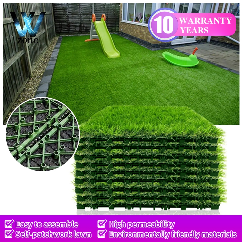 30*30cm Artificial Grass Tiles Fake Grass Tiles Turf Tile Interlocking ...