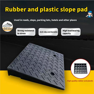 Rubber Heavy Duty Threshold Uphill Slope Curb Ramp Mat Pad Car Truck ...