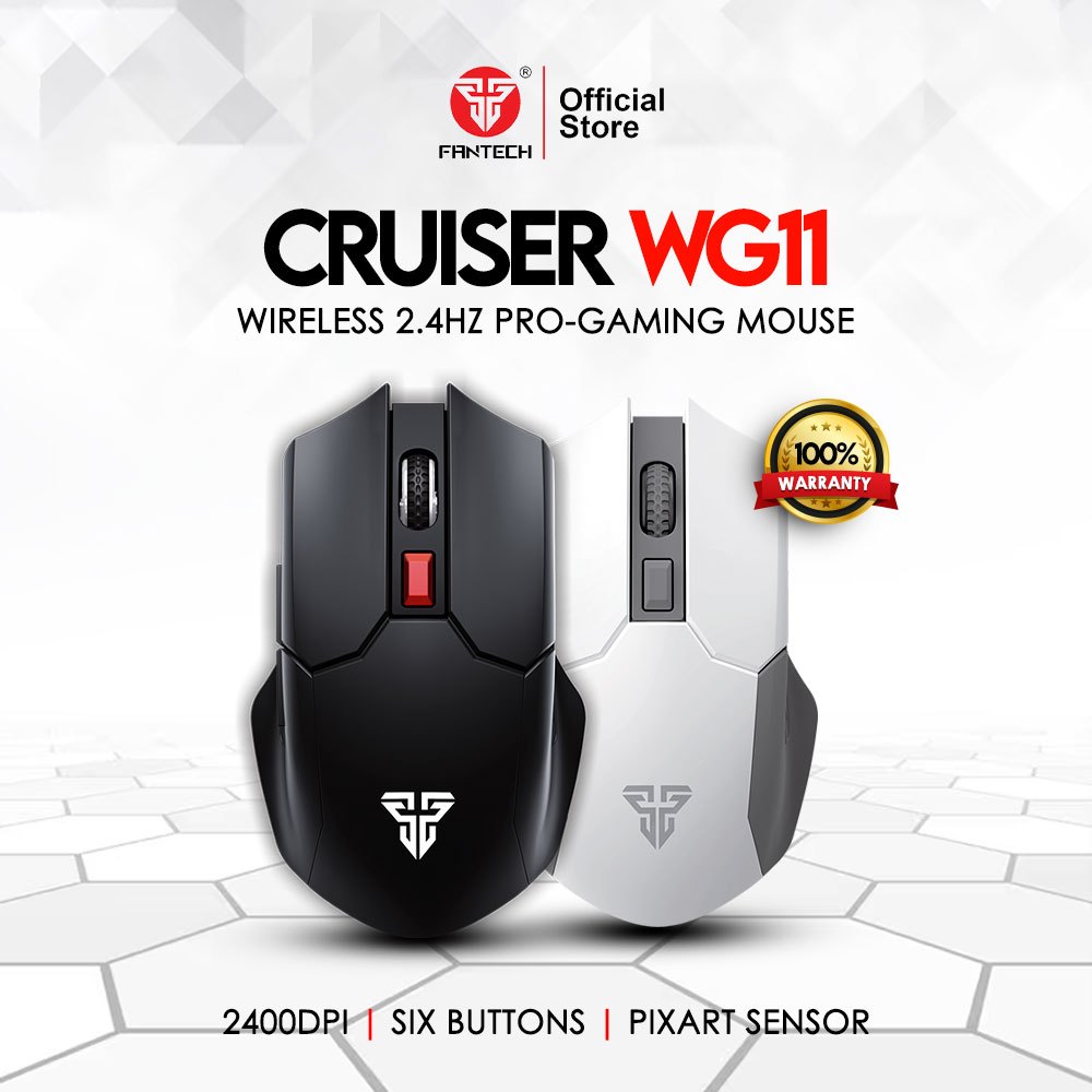 Fantech Cruiser WG11 2.4GHz Wireless Gaming Mouse with 3212 Pixart ...