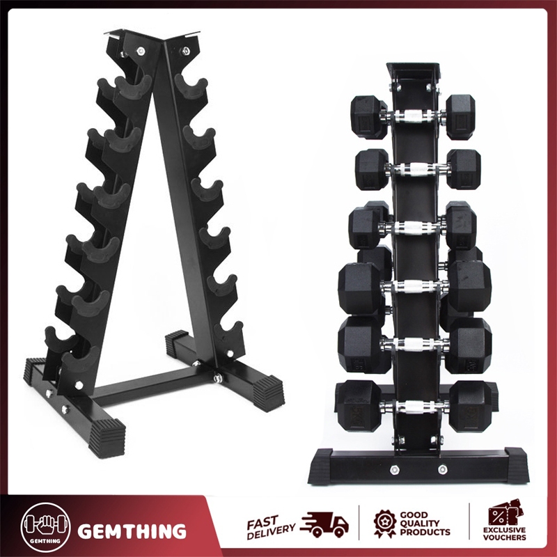 Dumbbell rack can be placed at home gym plastic plating hexagonal ...