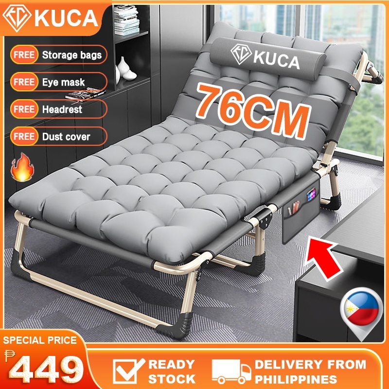 KUCA Folding Bed Outdoor Adjustable Folding Bed Office Nap Bed No ...