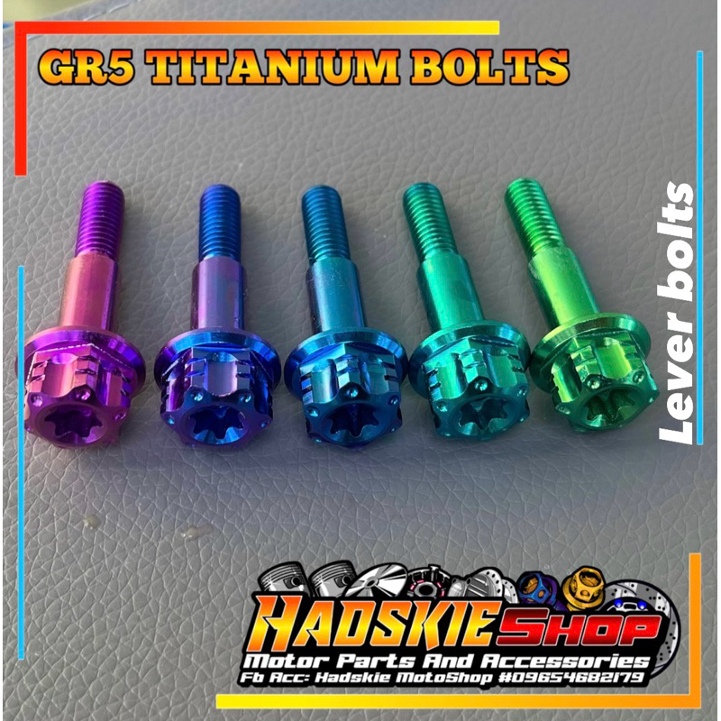 REAL TITANIUM GR5 LEVER BOLTS (PER PIECE) | Shopee Philippines
