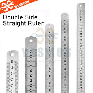 1PC Ruler Metal Straight Edge Ruler Stainless Steel Ruler Double-sided ...