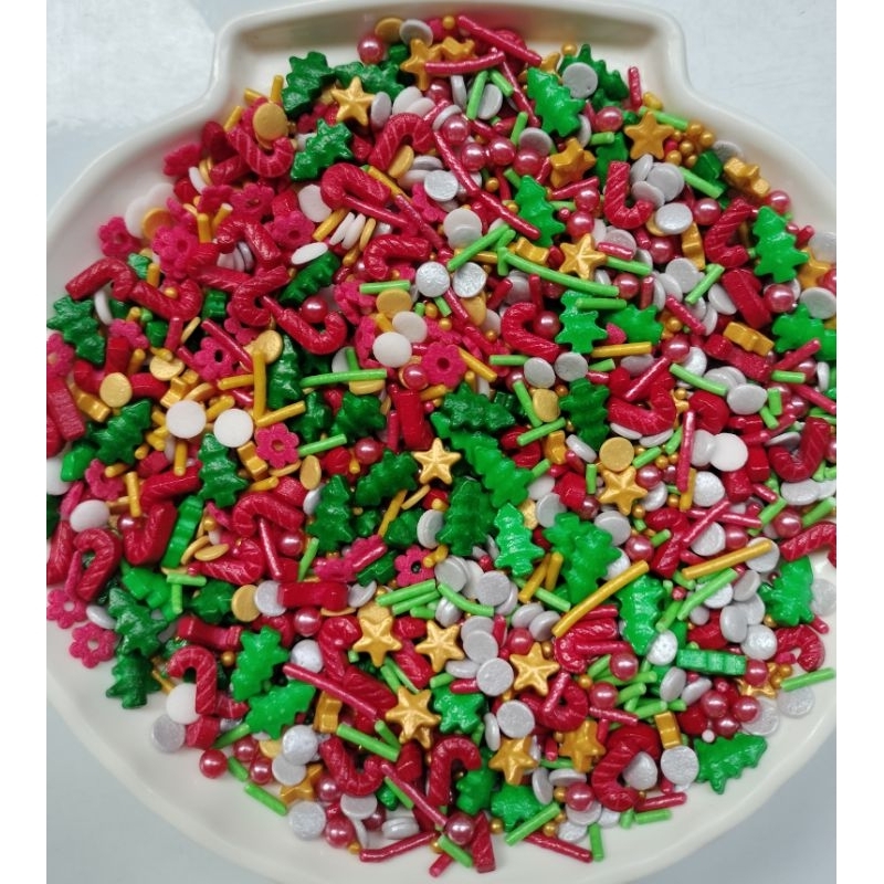 CHRISTMAS EDIBLE CANDY TOPPERS 50G | Shopee Philippines