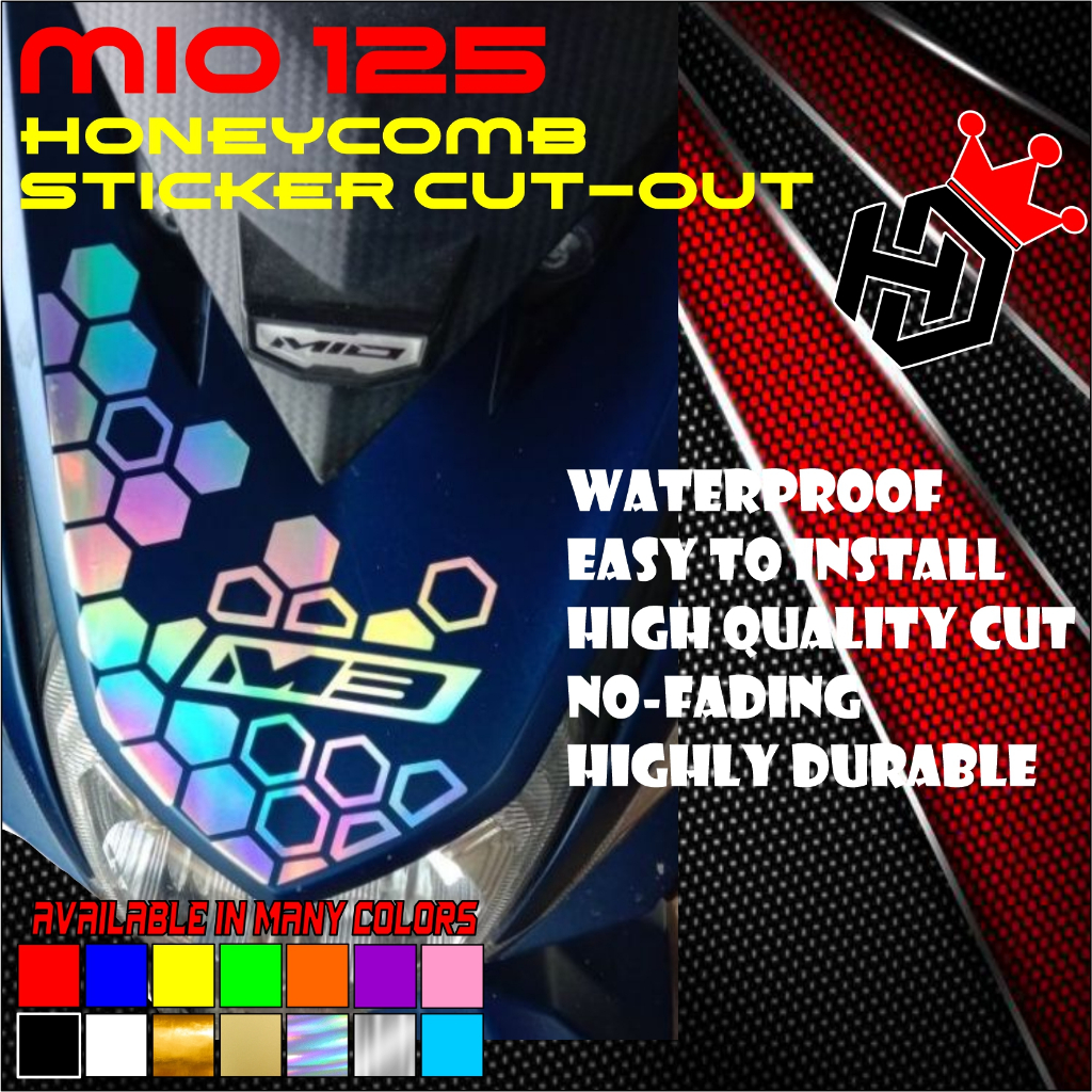 Yamaha Mio i 125, Mio M3 HoneyComb Sticker Cut-out | Shopee Philippines