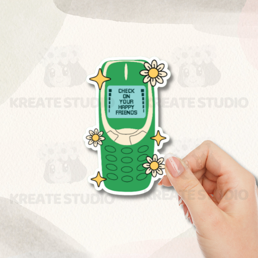 CHECK ON YOUR HAPPY FRIENDS | Laminated Waterproof Sticker for Tumblers ...