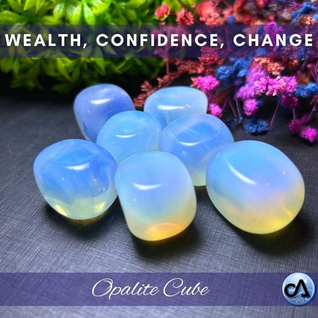 High Quality Opalite Cube [COMMUNICATION AND SELF-WORTH] Crystal ...