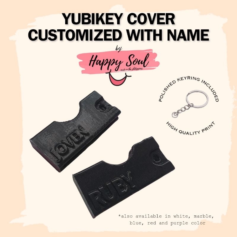 Yubikey Cover customized with name | Shopee Philippines