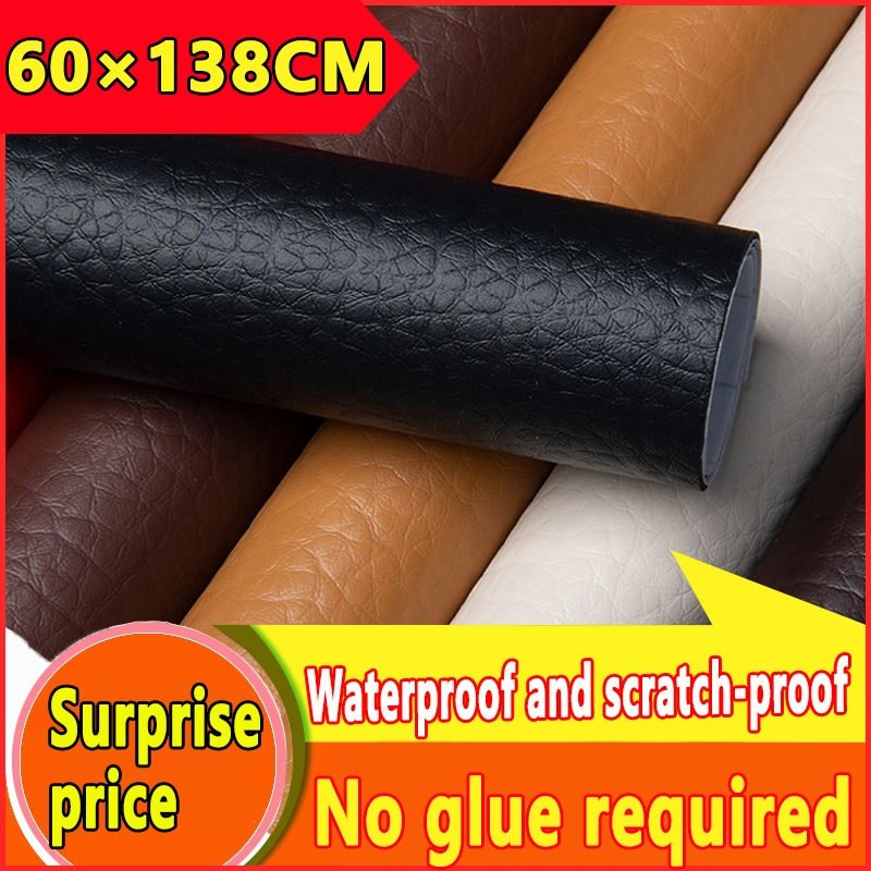 60cm x 140cm Sofa Leather Sticker Sofa Leather Tape PU Motorcycle ...
