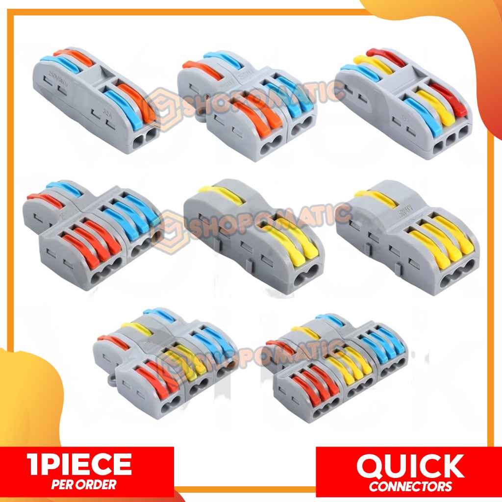 Wire connector 32A quick connector fast wire splitter universal wiring ...