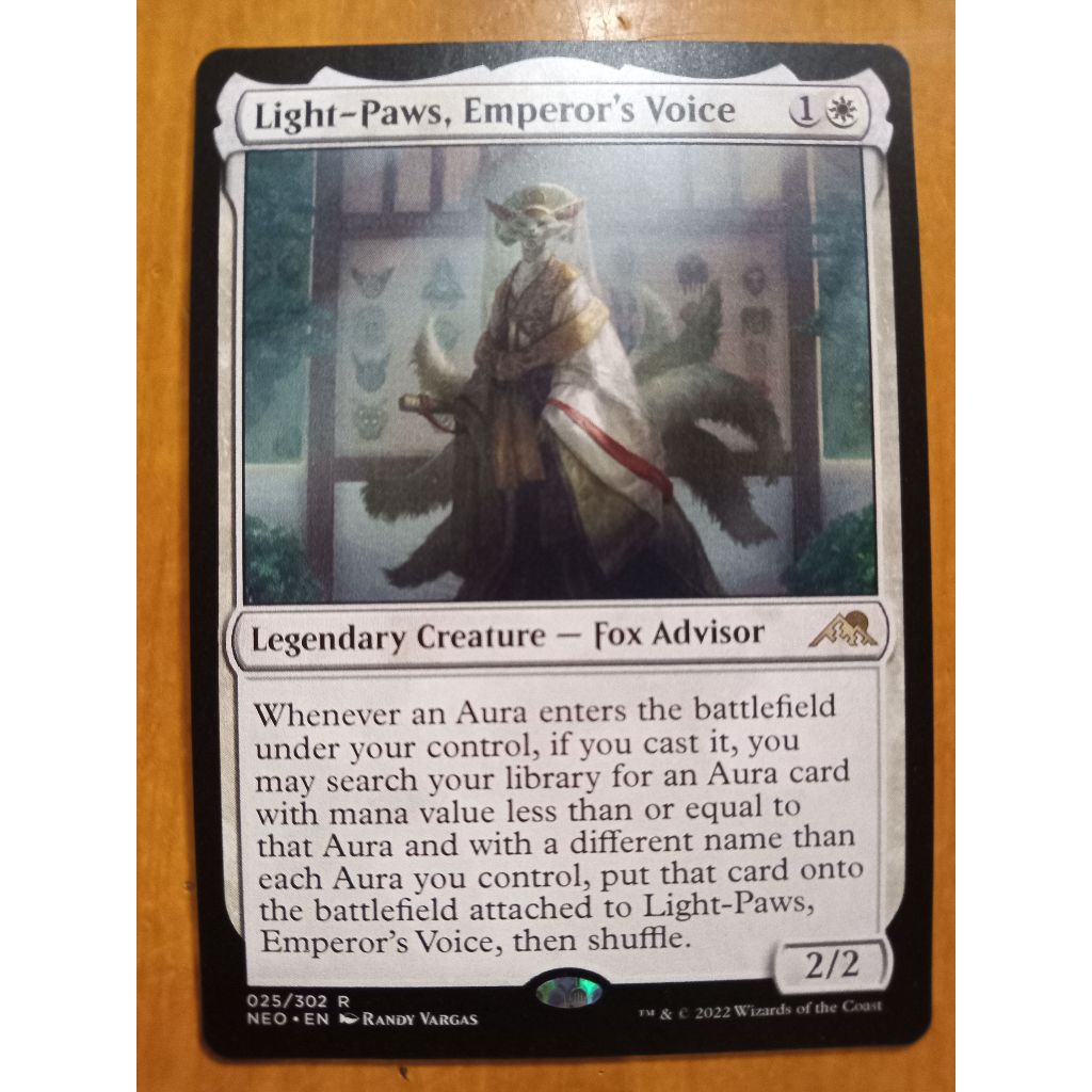 MTG Light-Paws, Emperor's Voice Rare Kamigawa: Neon Dynasty NEO Magic: the Gathering English ...
