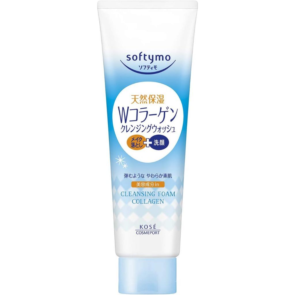 [Direct from JAPAN] Kose Softymo Cleansing Foam Facial Wash 190g White/Hyaluronic Acid/Collagen ...