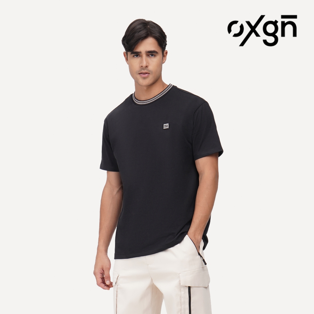 OXGN COED Unisex Ringer T-Shirt For Men For Men And Women (Ebony/Mocha ...