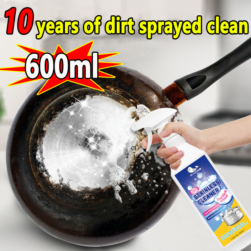 3 seconds quick clean Stainless cleaner No damage to cookware metal ...