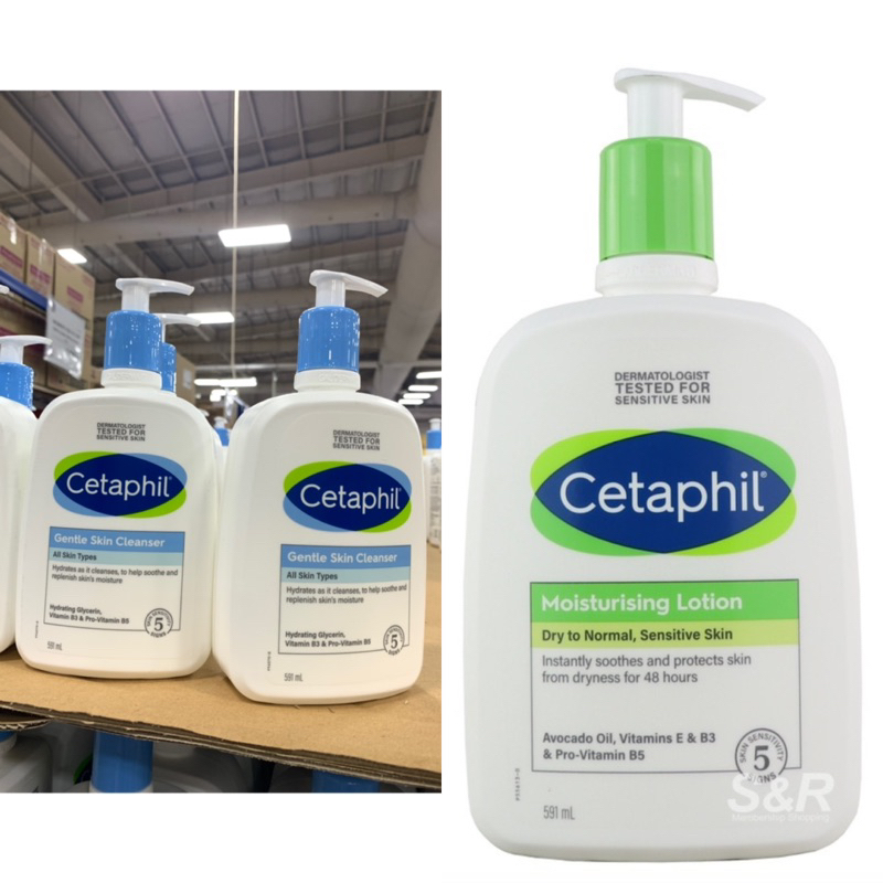 Cetaphil SET - 1 Gentle Skin Cleanser + 1 Gentle Moisturizing Lotion ...
