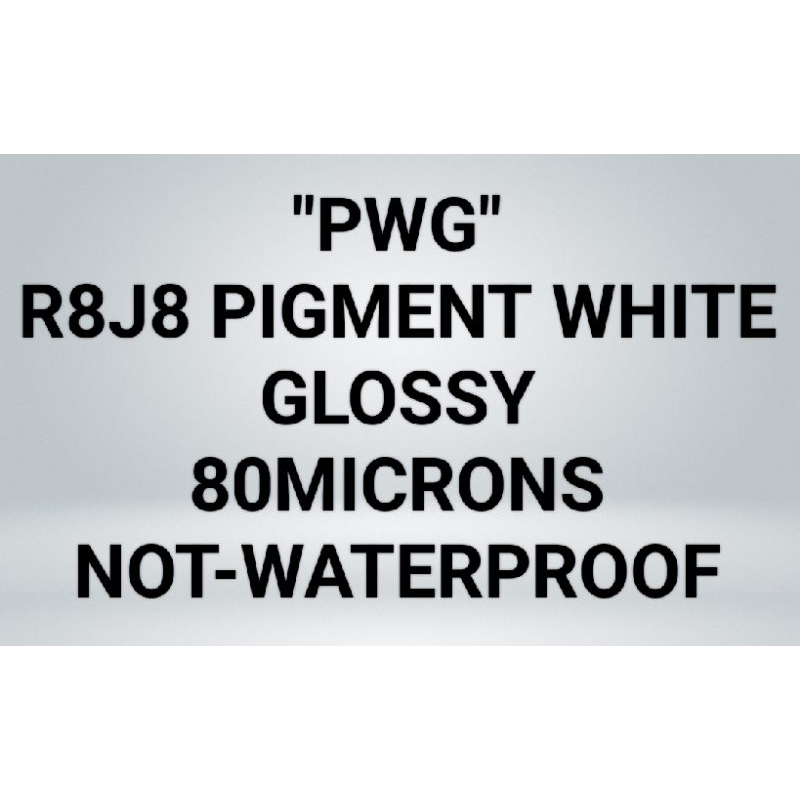 MIN OF 5M R8J8/NEXJET MATTE&GLOSSY STICKER VINYL (NOT WATERPROOF and ...