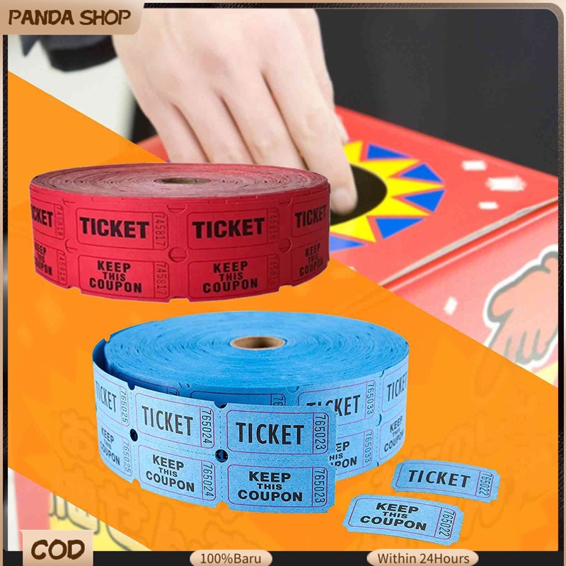 1000 Pcs/roll Raffle Tickets Auction Lottery Election Ticket Admit One ...