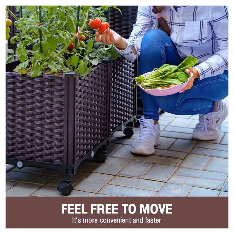 Outdoor Flower Box Landscape Flower Tray Planting Box Rectangular ...