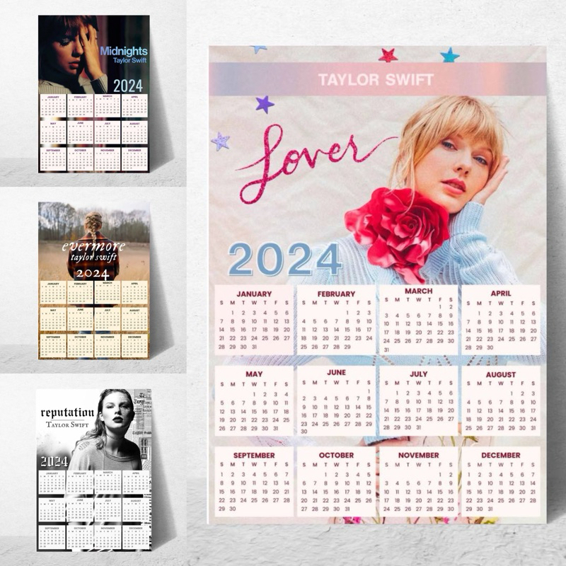 A4 Taylor Swift 2024 Calendar Wall Decor High quality Print Swiftie ...
