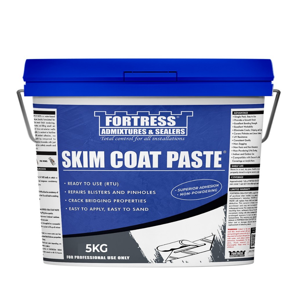 FORTRESS Skim Coat Paste White 5kg | Shopee Philippines