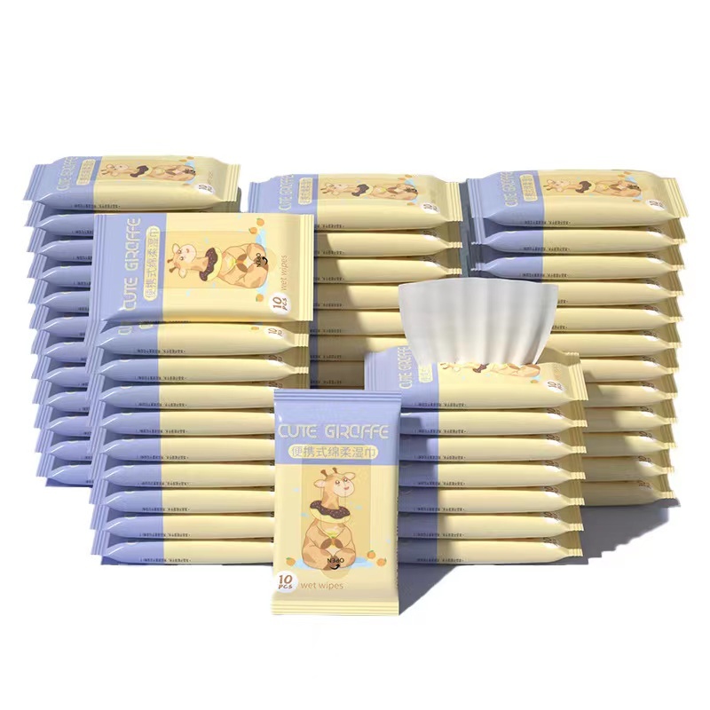 Baby Wipes 10 pulls per pack Mini wipes Easy to carry Baby available ...