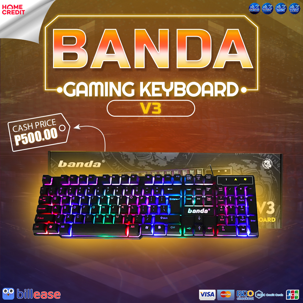 BANDA GAMING KEYBOARD | Shopee Philippines