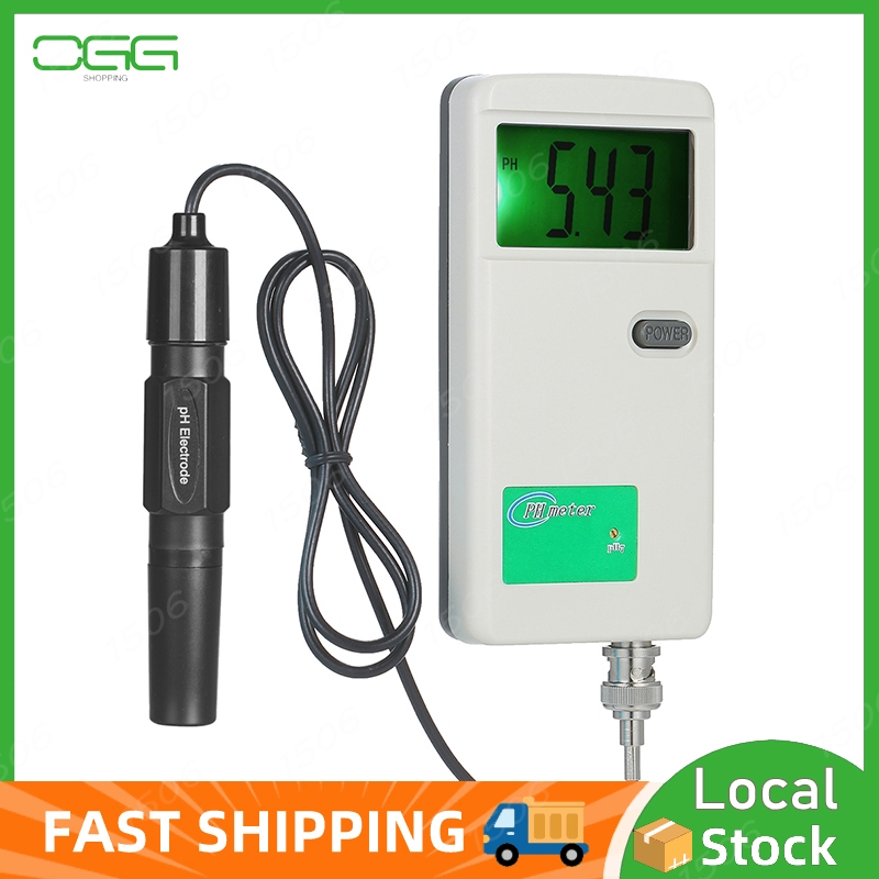 OGG pH Meter High Precision Portable pH Tester Backlight Display Water ...