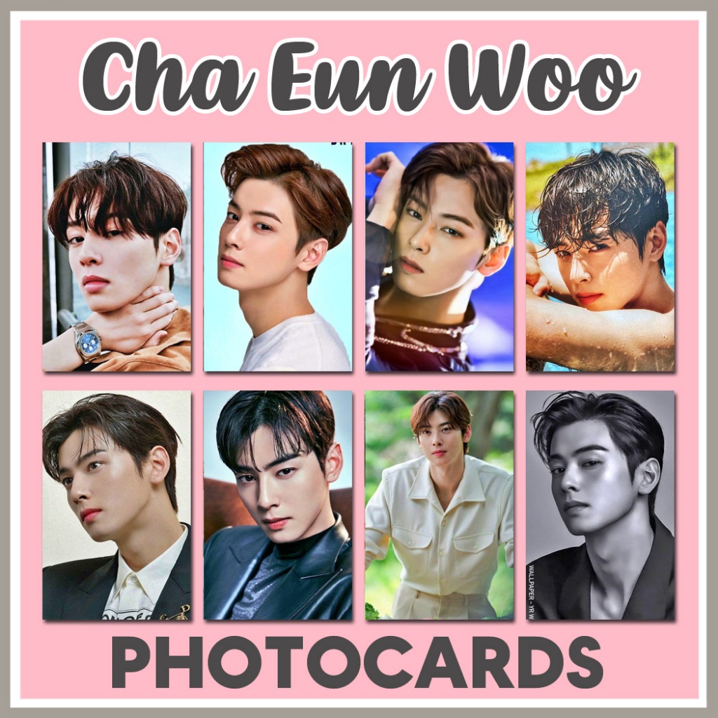 Cha Eun Woo Photocards - Part 2 (400 gsm) | Shopee Philippines