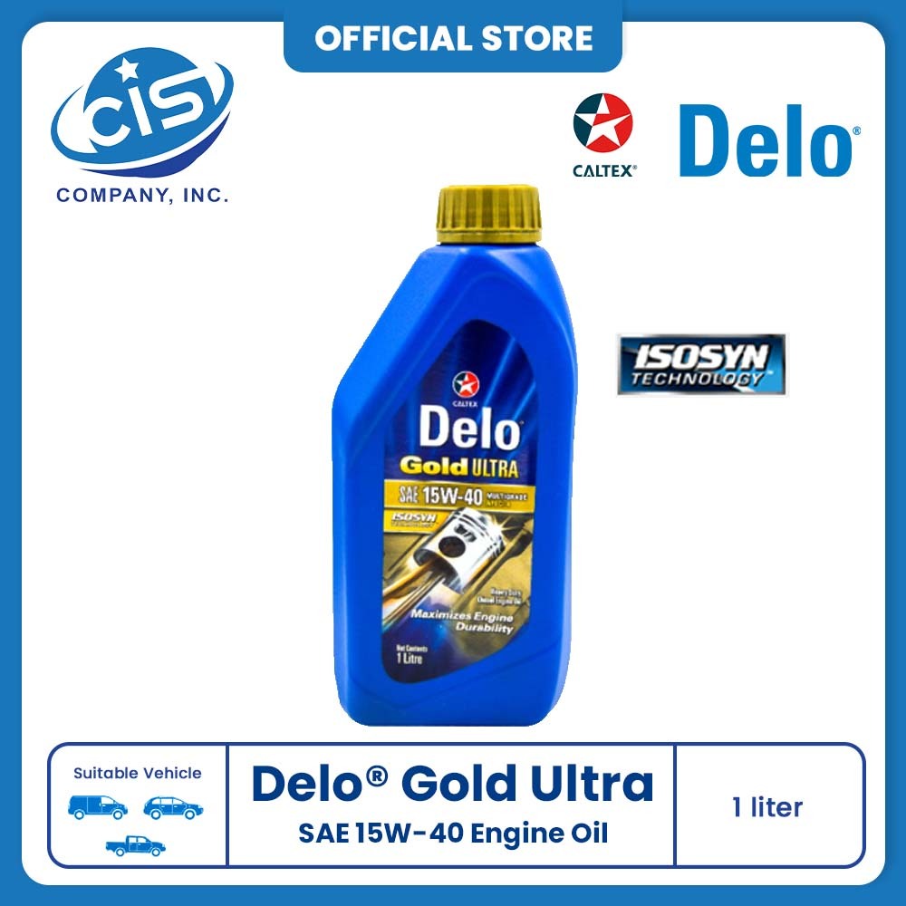 Delo® Gold Ultra SAE 15W-40 1 Liter | Shopee Philippines