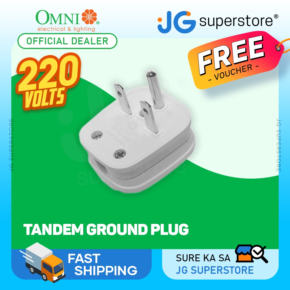 OMNI Tandem Ground Plug 20A 220V for Electronics & Appliances | WTG-007 ...