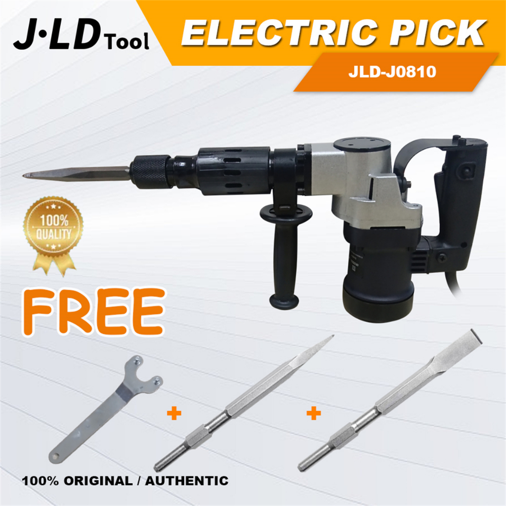 JLD 1000W Jack Hammer Heavy Duty J0810 Chipping Gun Hammer Drill BLACK ...