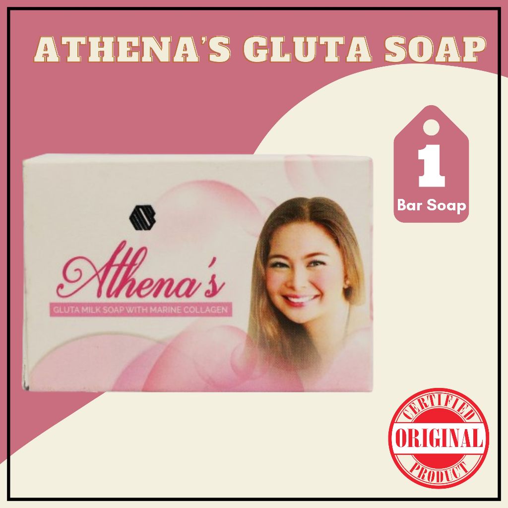 Original Athena's Gluta Milk Soap with Marine Collagen | Shopee Philippines