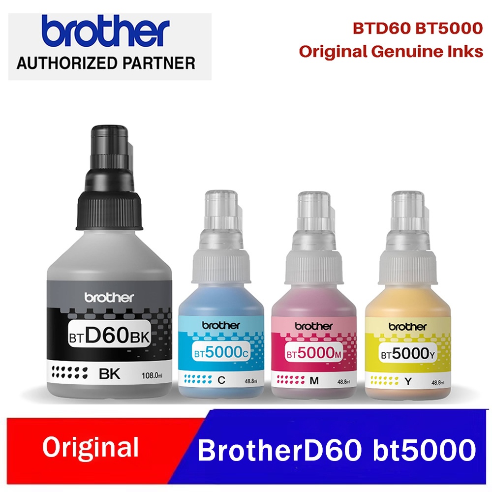 Brother Ink Bottle Bt5000 Btd60 DCP-T310, T420W, T510, T520W, T710W ...