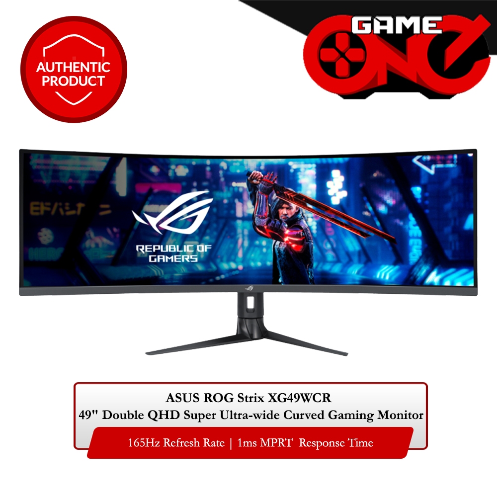 ASUS ROG Strix XG49WCR 49" Double QHD Super Ultra-wide Curved Gaming ...