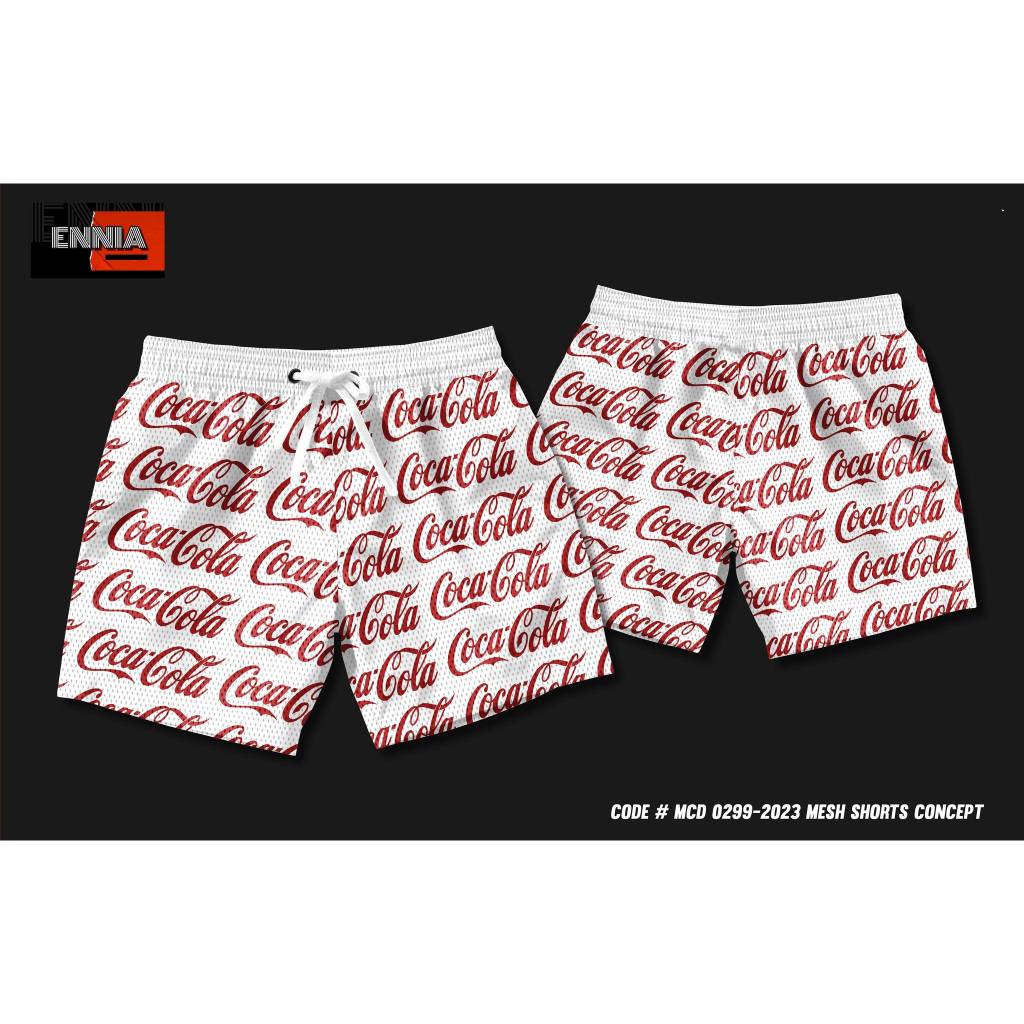 KALOSph "COCA COLA" CONCEPT MICROCOOL MESH SHORTS | Shopee Philippines