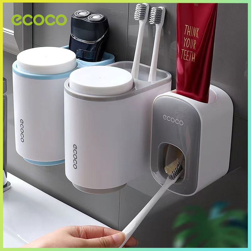 ECOCO Simple magnetic mouthwash cup toothbrush cup Household toothpaste ...