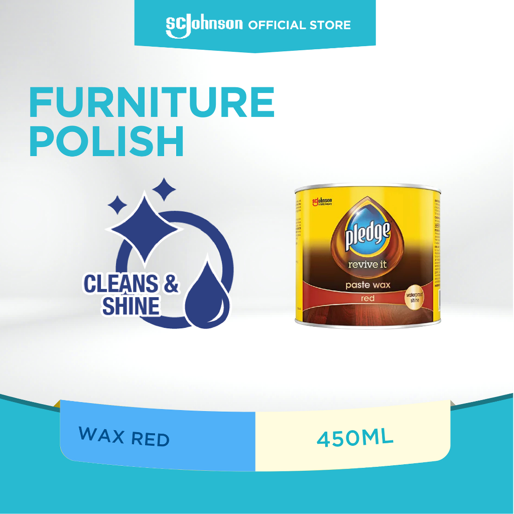 Pledge Paste Wax Red 450g | Shopee Philippines