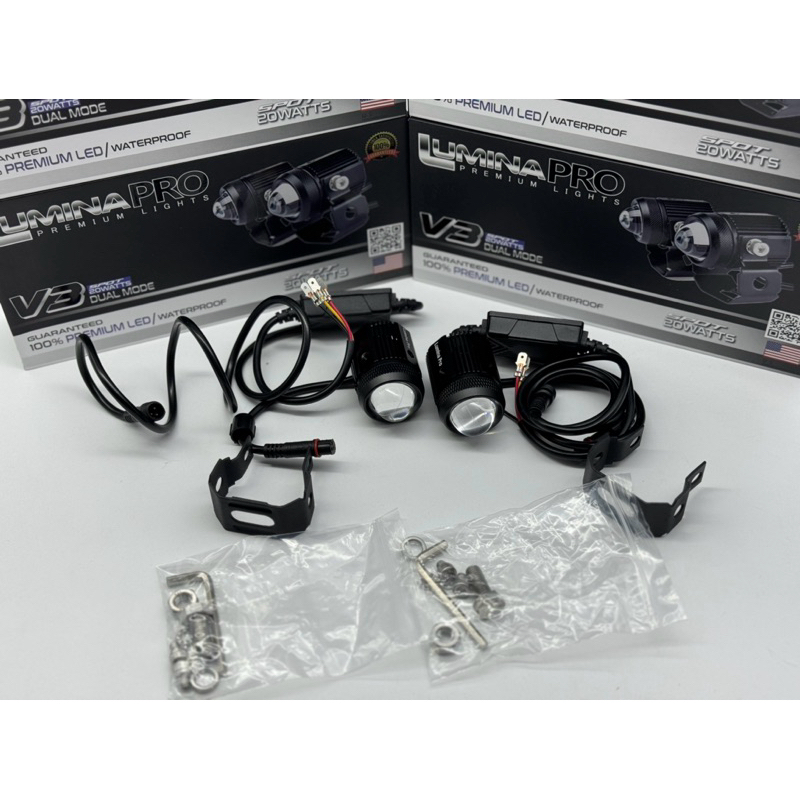 LUMINA PRO MINI DRIVING LIGHT v3 ( PREMIUM )( YELLOW / WHITE ) | Shopee ...