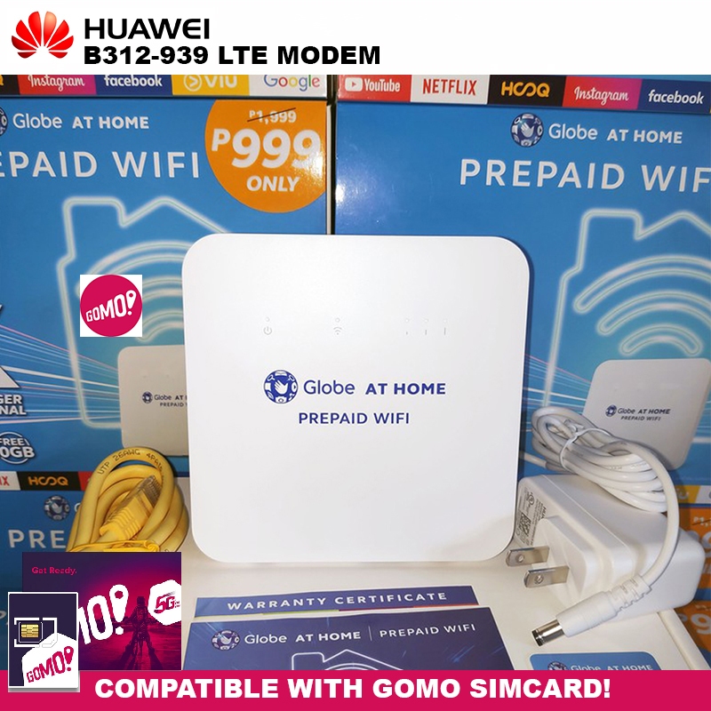 Globe Prepaid WIFI with GOMO SIM 30GB | 30 DAYS UNLI DATA | Shopee ...