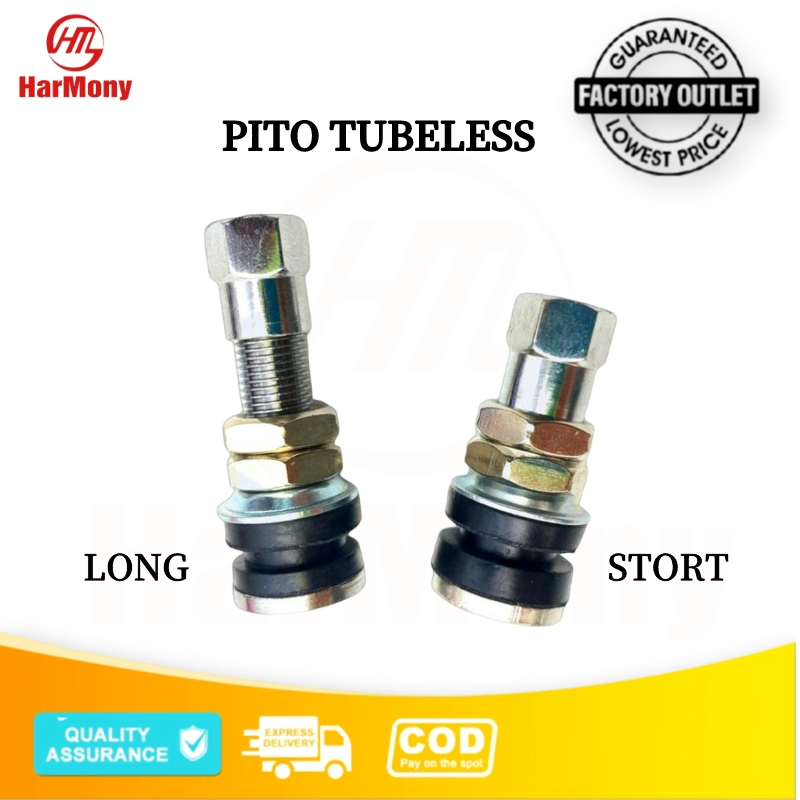 Harmony Motorcycle Stainless Pito for Tubeless / Tire Valve (HEAVY DUTY ...