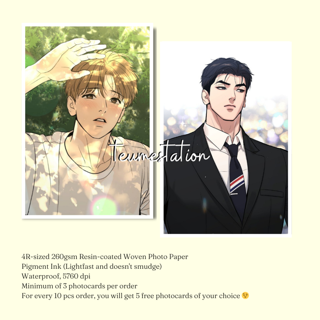 Jinx BL Manhwa 4R Photocards (3 pcs. minimum per order) B01 | Shopee ...